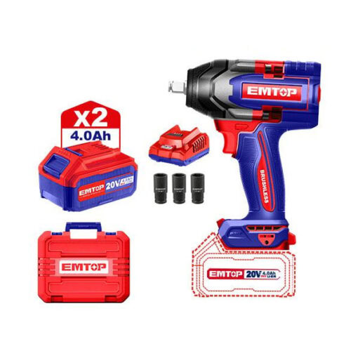 Cordless Impact Wrench, Emtop ECIWL2085 - SAKR Building Materials